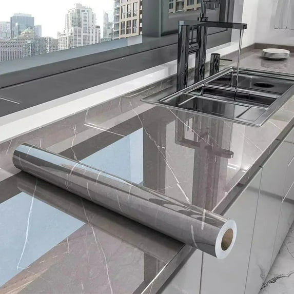 40cm Marble Vinyl Self Adhesive Wallpaper Waterproof Contact Paper PVC ...