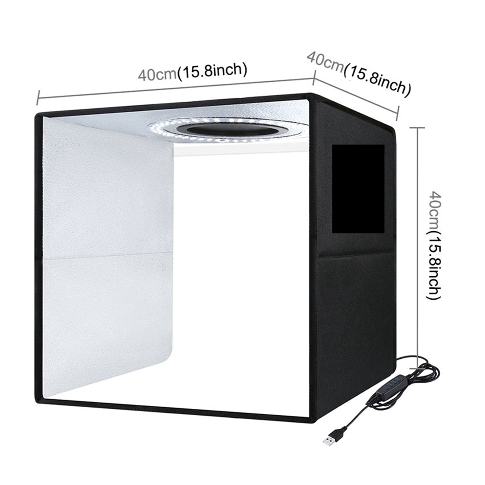 40cm Portable 3200K-6500K Ring LED USB Photo Lighting Desktop Shooting ...