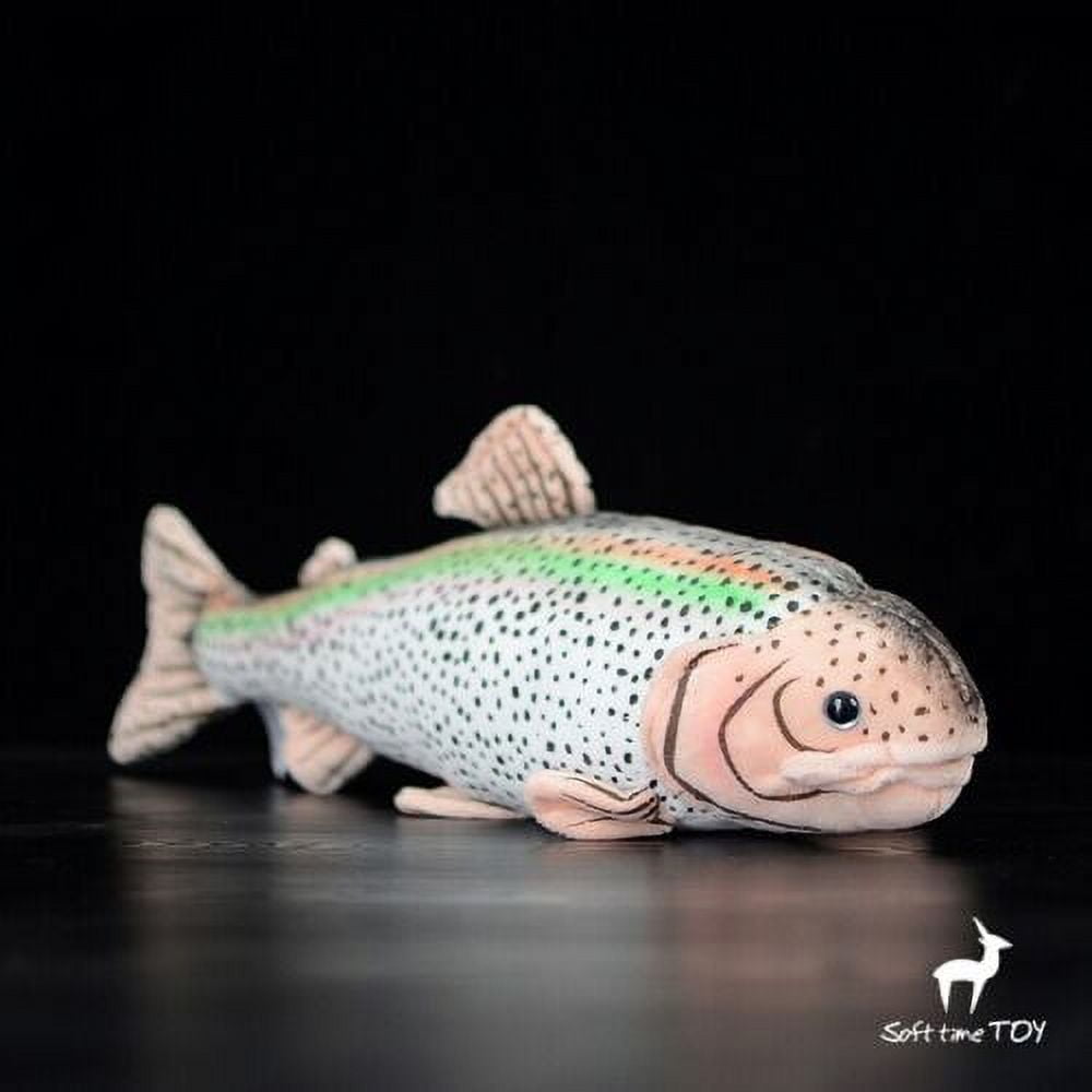 40cm Rainbow Trout Fish Plush Toy Stuffed Sea Animal Soft Doll Kids ...