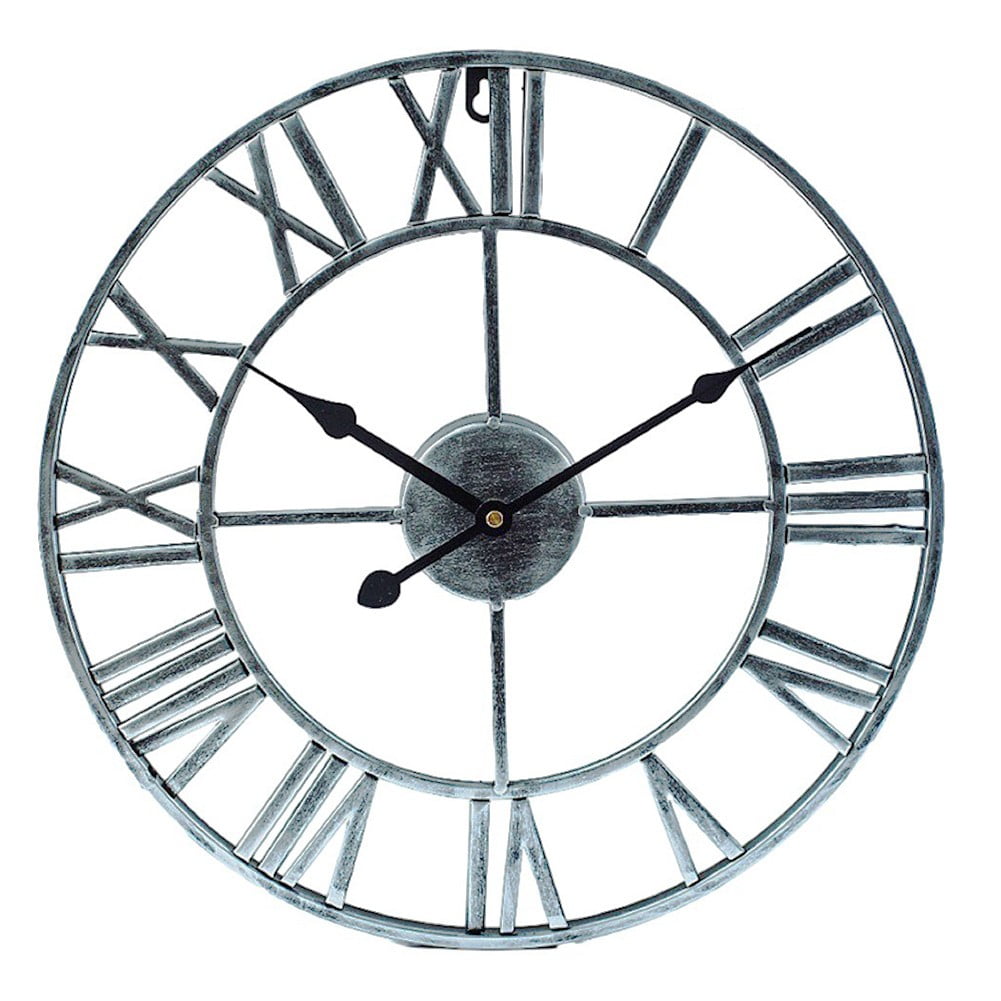 40cm Wall Clock European Industrial Vintage Wall Clock with Roman ...