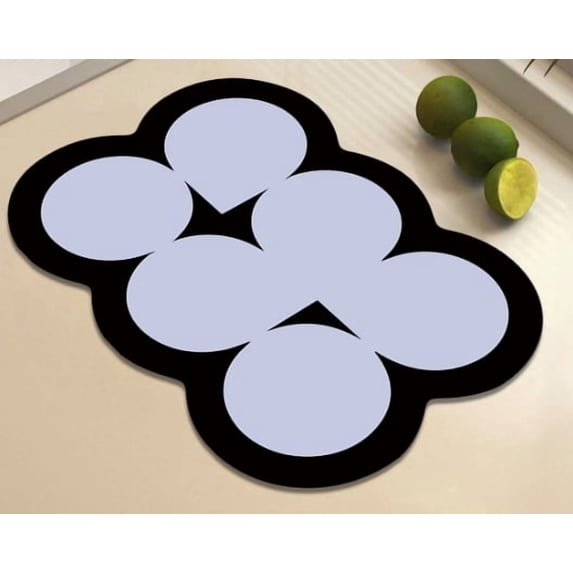 40cm x 60cm Non-Slip Kitchen Countertop Drain Mat - Diatom Mud ...