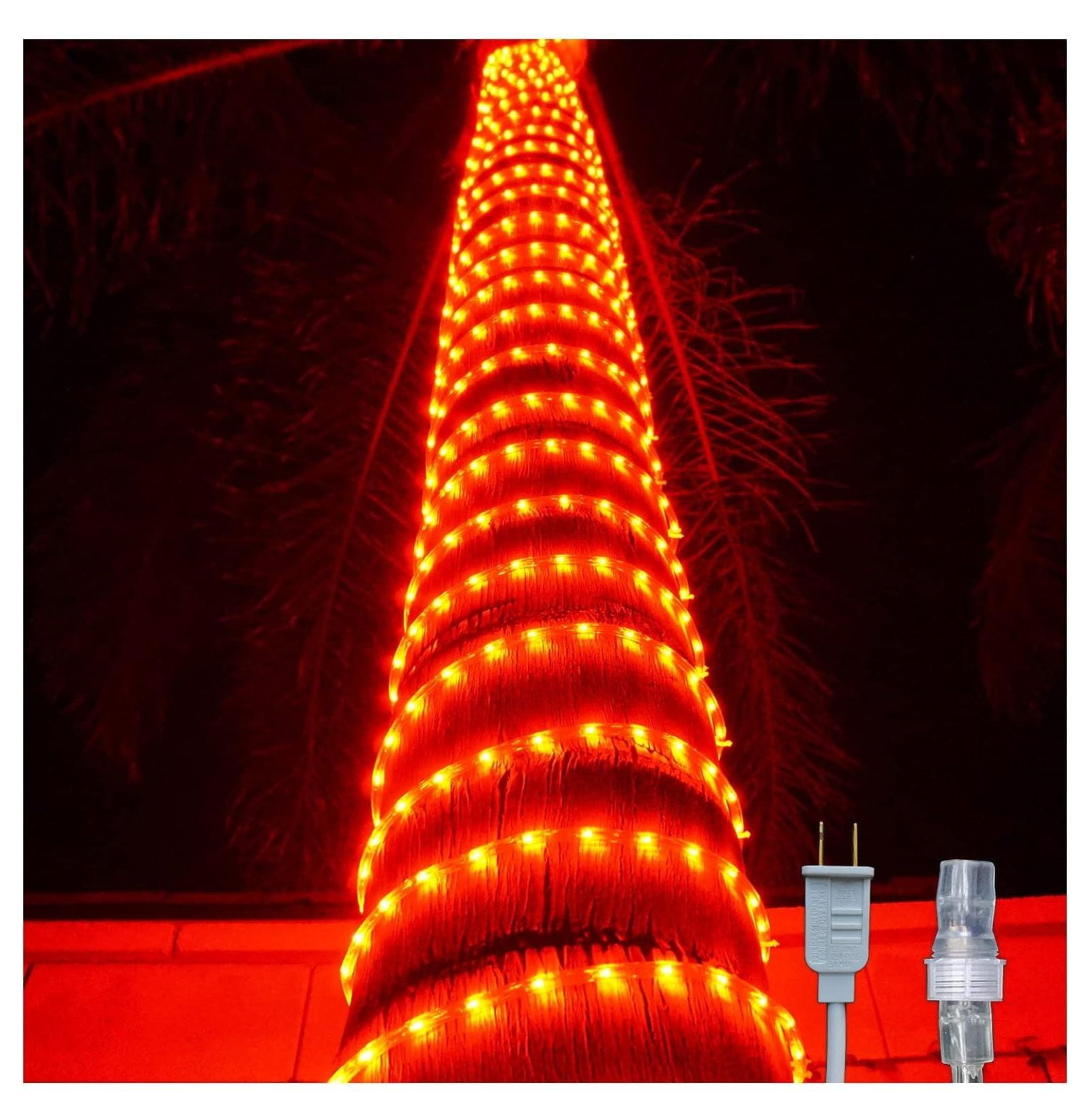 40ft/432 LED Rope Lights for Christmas Theme Colors Party Outdoor Trees ...