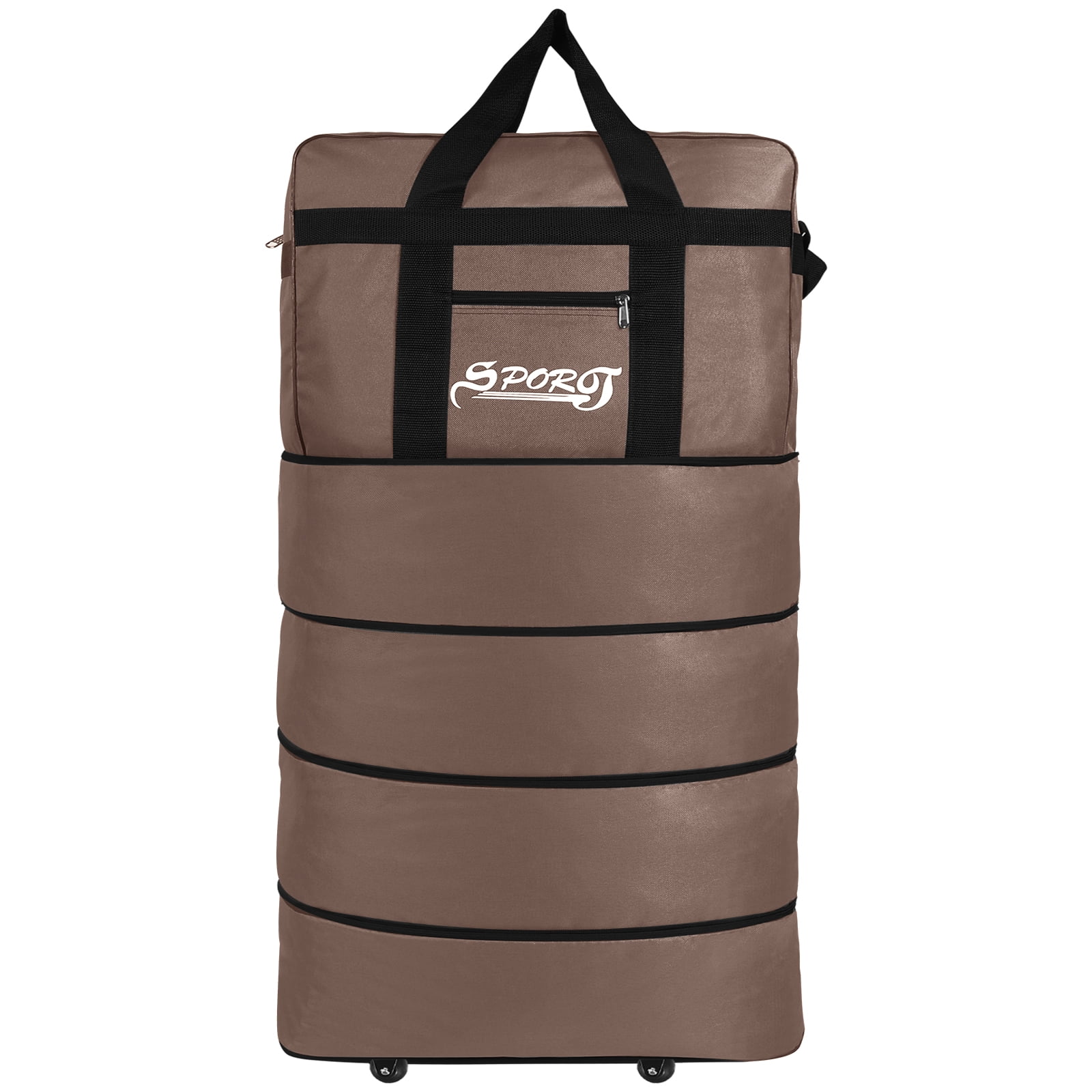 40in 4 Layer Expandable Suitcase Bag Collapsible Rolling Wheeled Duffle ...