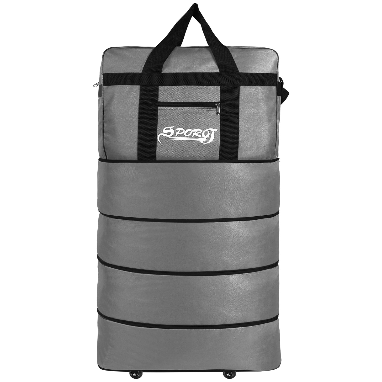 40in 4 Layer Expandable Suitcase Bag Collapsible Rolling Wheeled Duffle ...