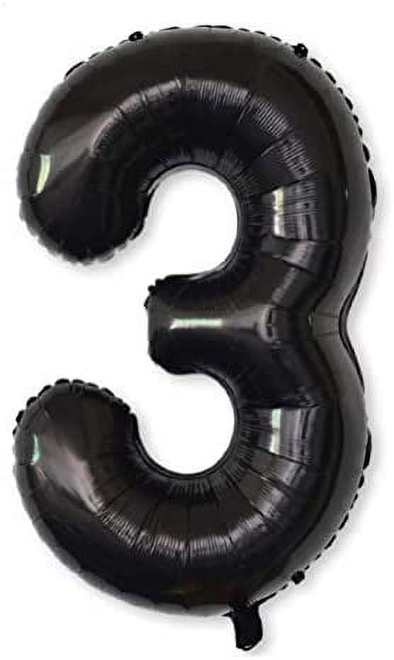 40in Black Foil Number Balloon - Perfect for Celebrations - Walmart.com