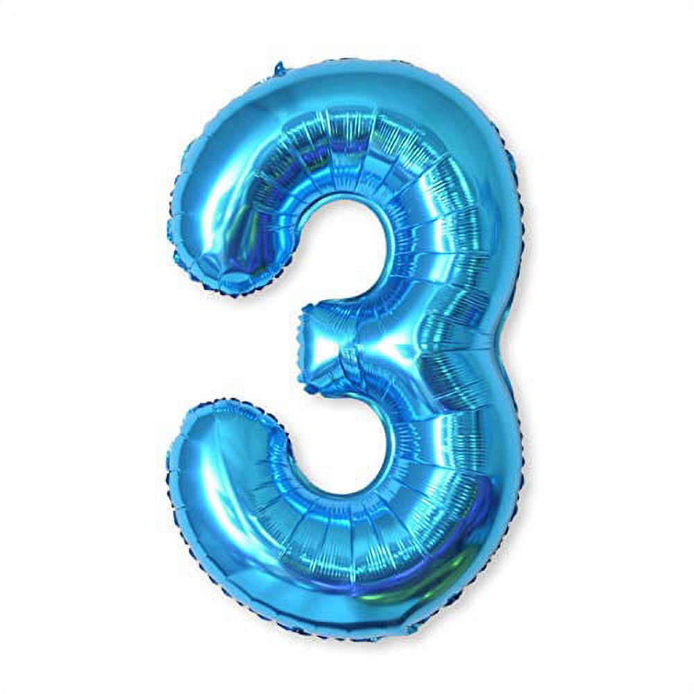40in Blue Foil Number Balloon - Perfect for Celebrations - Walmart.com