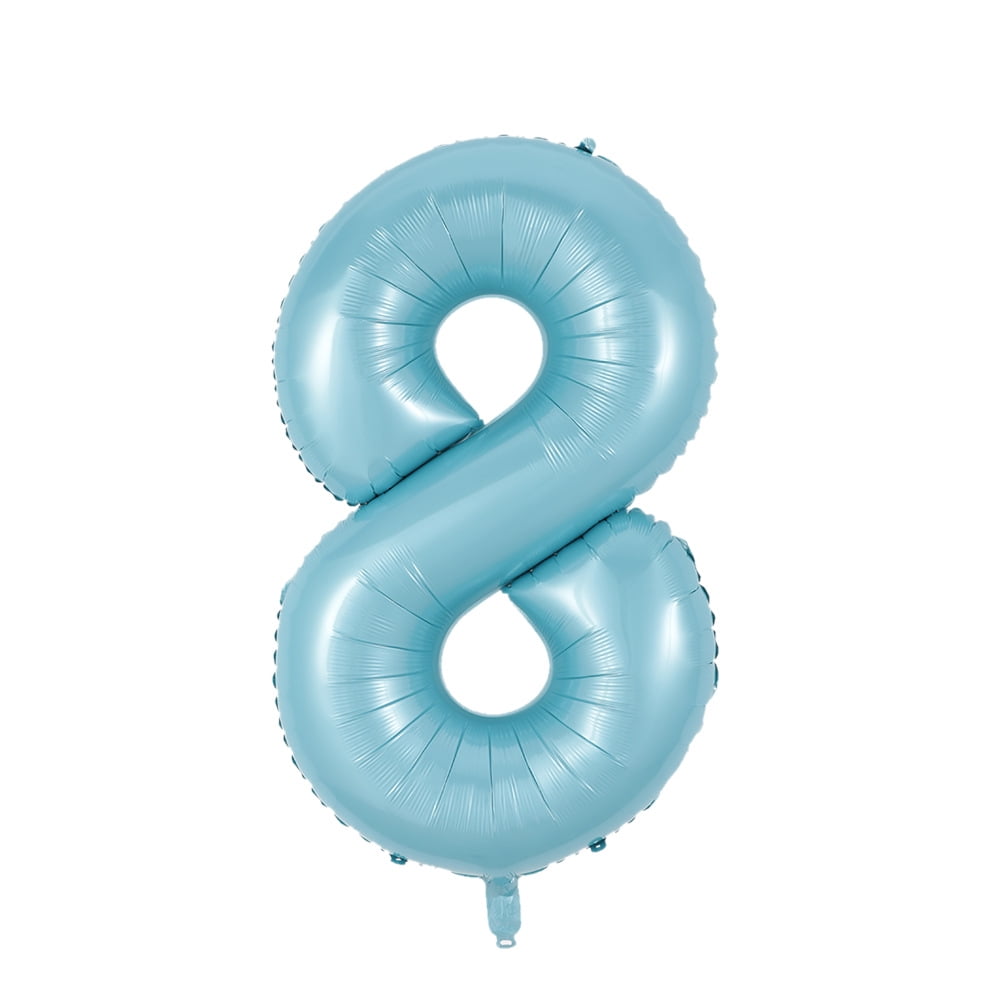 40in Blue Macaron Foil Number Balloon - Perfect for Celebrations ...