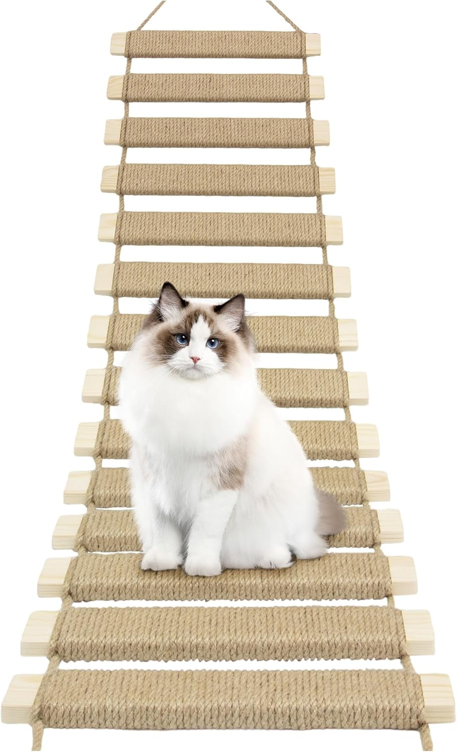 40in Cat Climbing Ladder & Bridge - Multi-Functional DIY Cat Wall ...