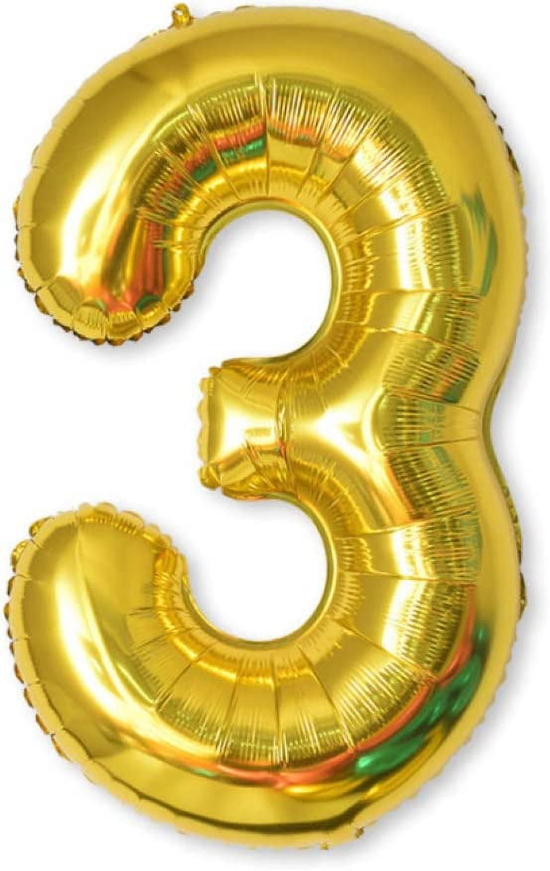 40in Gold Foil Number Balloon - Perfect for Celebrations - Walmart.com