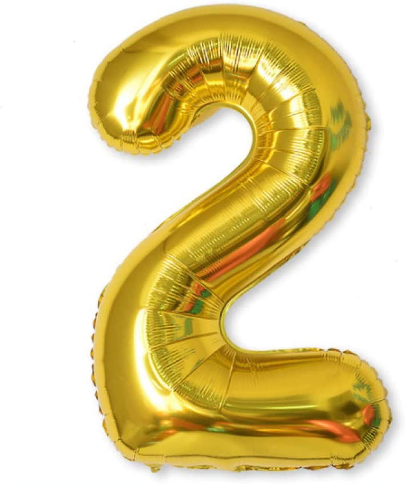 40in Gold Foil Number Balloon - Perfect for Celebrations - Walmart.com