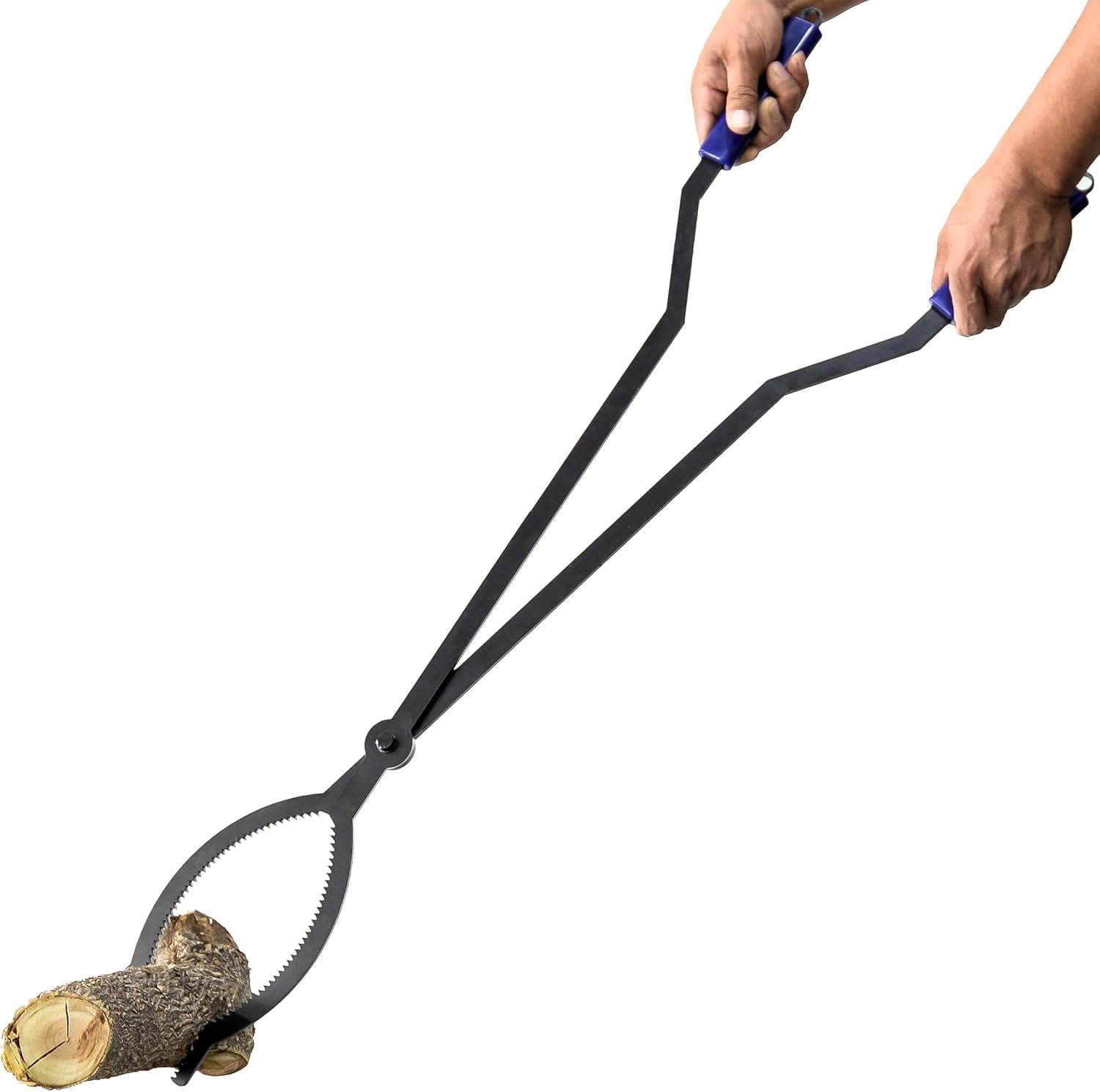 40in Heavy Duty Fire Tongs Firewood Grabber Tool with Scissor Shape ...