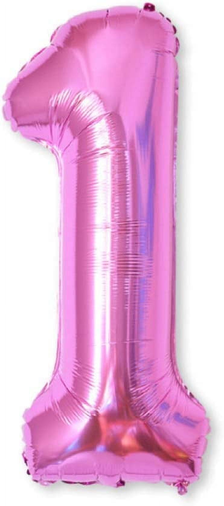 40in Pink Foil Number Balloon - Perfect for Celebrations - Walmart.com