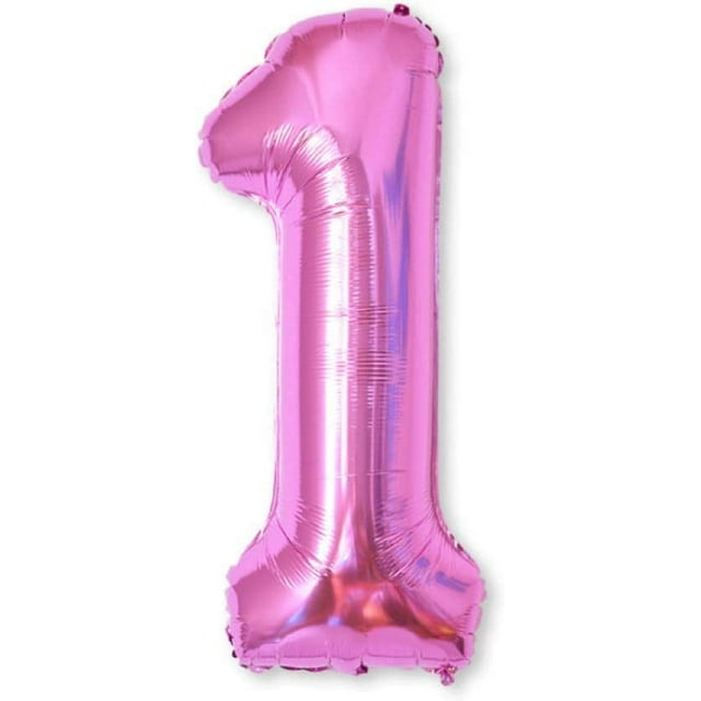 40in Pink Foil Number Balloon - Perfect for Celebrations - Walmart.com
