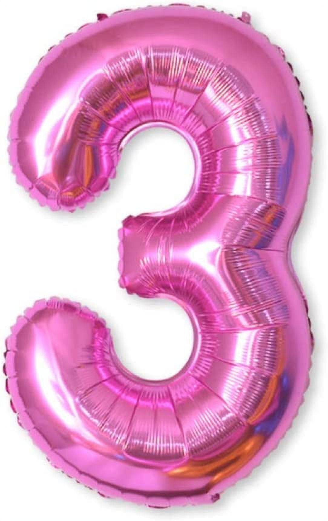 40in Pink Foil Number Balloon - Perfect for Celebrations - Walmart.com