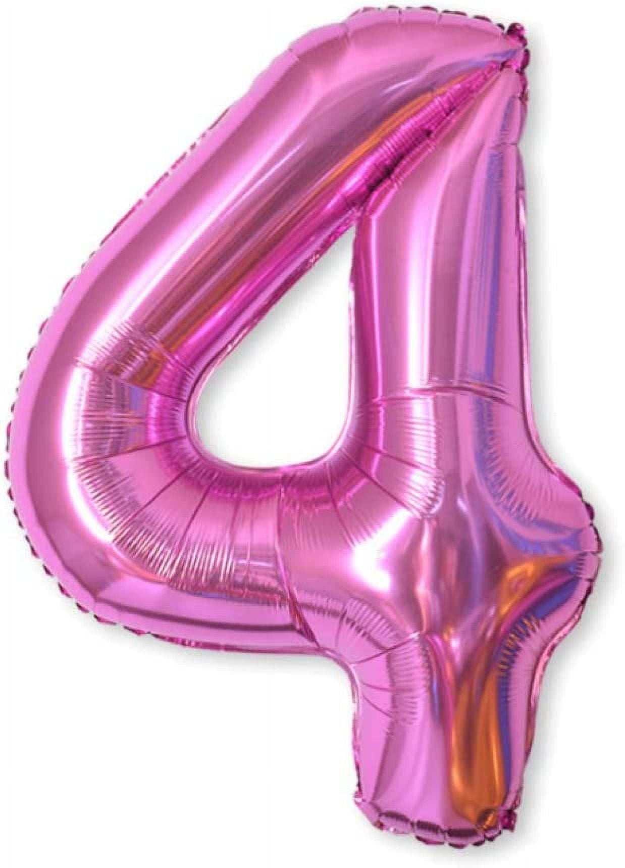 40in Pink Foil Number Balloon - Perfect for Celebrations - Walmart.com