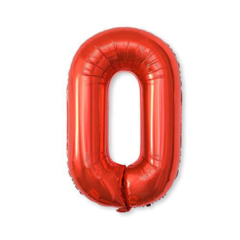 40in Red Foil Number Balloon - Perfect for Celebrations - Walmart.com