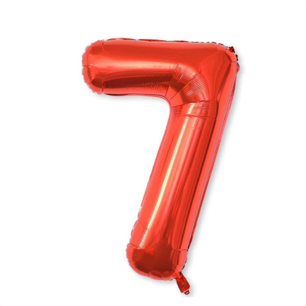 40in Red Foil Number Balloon - Perfect for Celebrations - Walmart.com