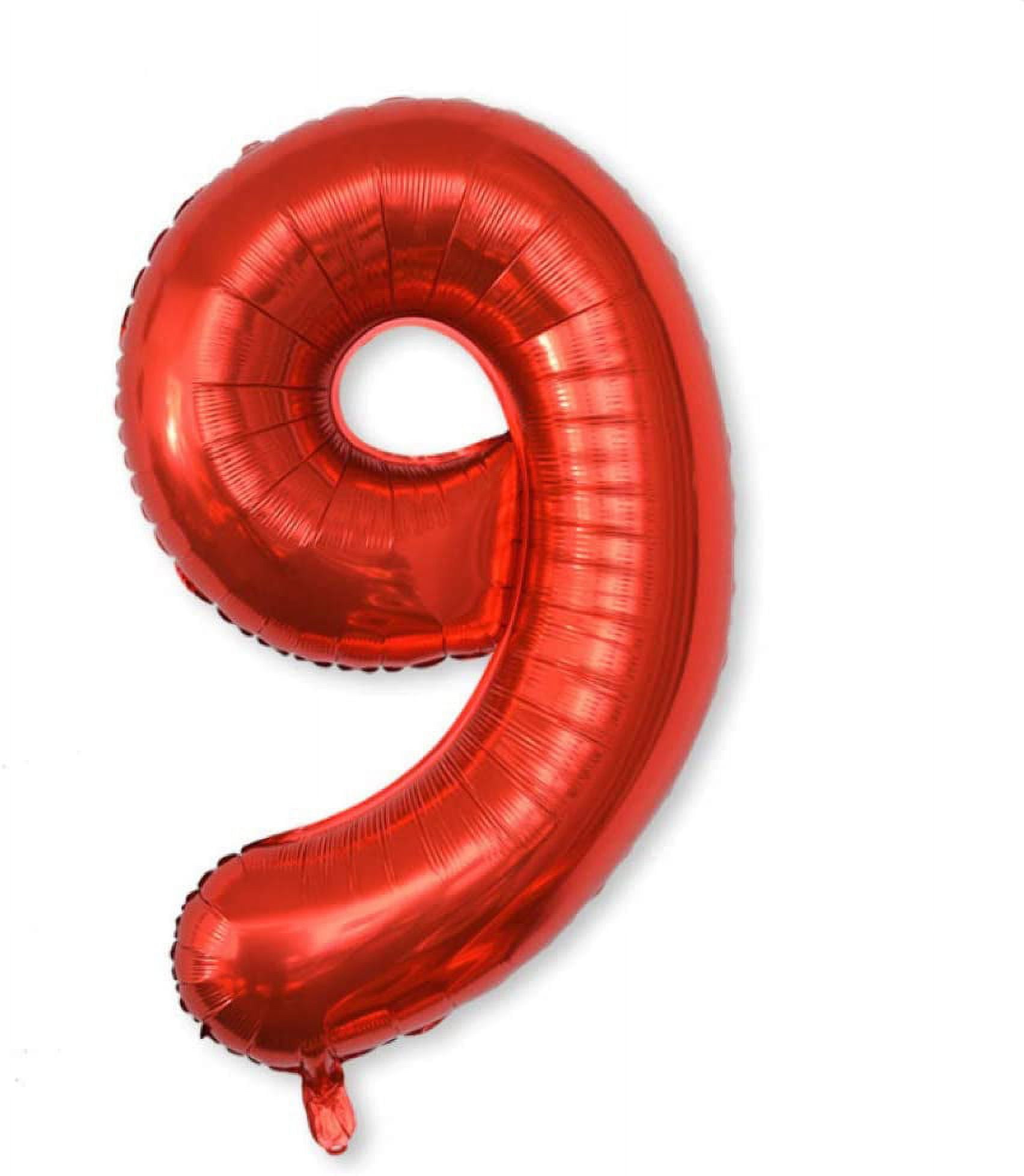40in Red Foil Number Balloon - Perfect for Celebrations - Walmart.com