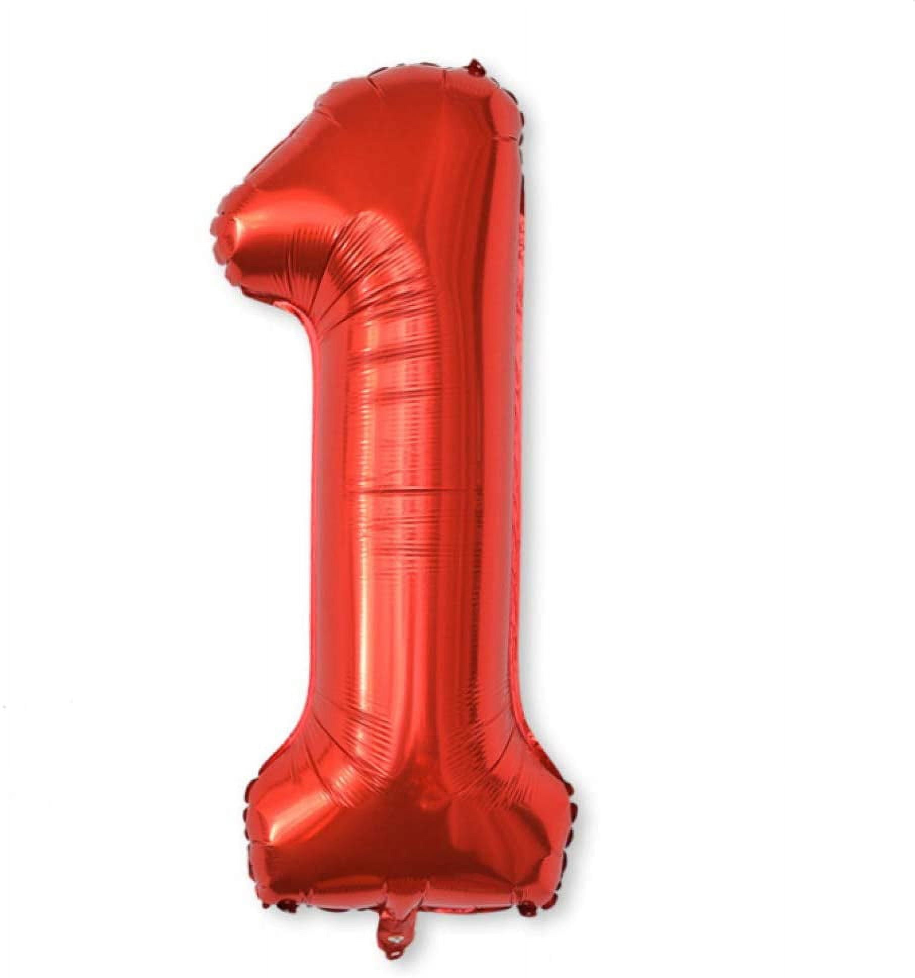 40in Red Foil Number Balloon - Perfect for Celebrations - Walmart.com