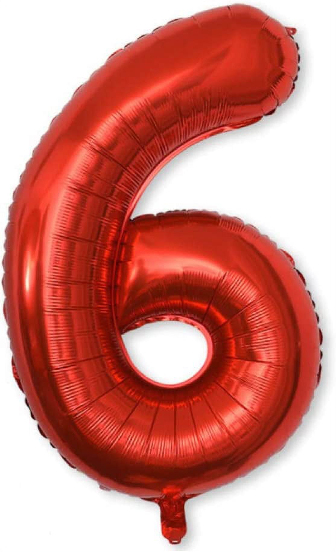 40in Red Foil Number Balloon - Perfect for Celebrations - Walmart.com