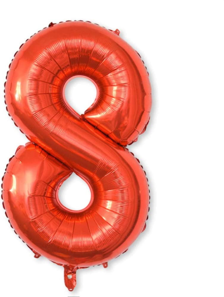 40in Red Foil Number Balloon - Perfect for Celebrations - Walmart.com