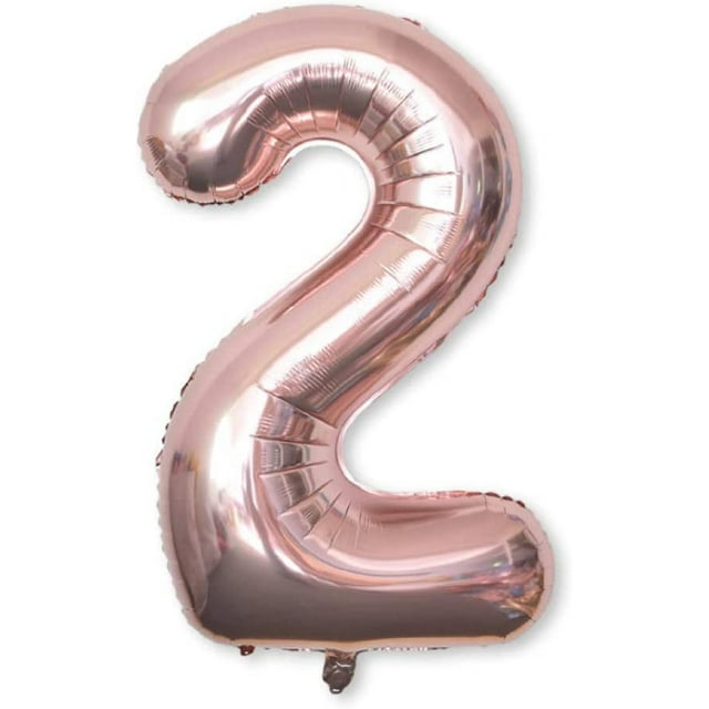 40in Rose Gold Foil Number Balloon - Perfect for Celebrations - Walmart.com