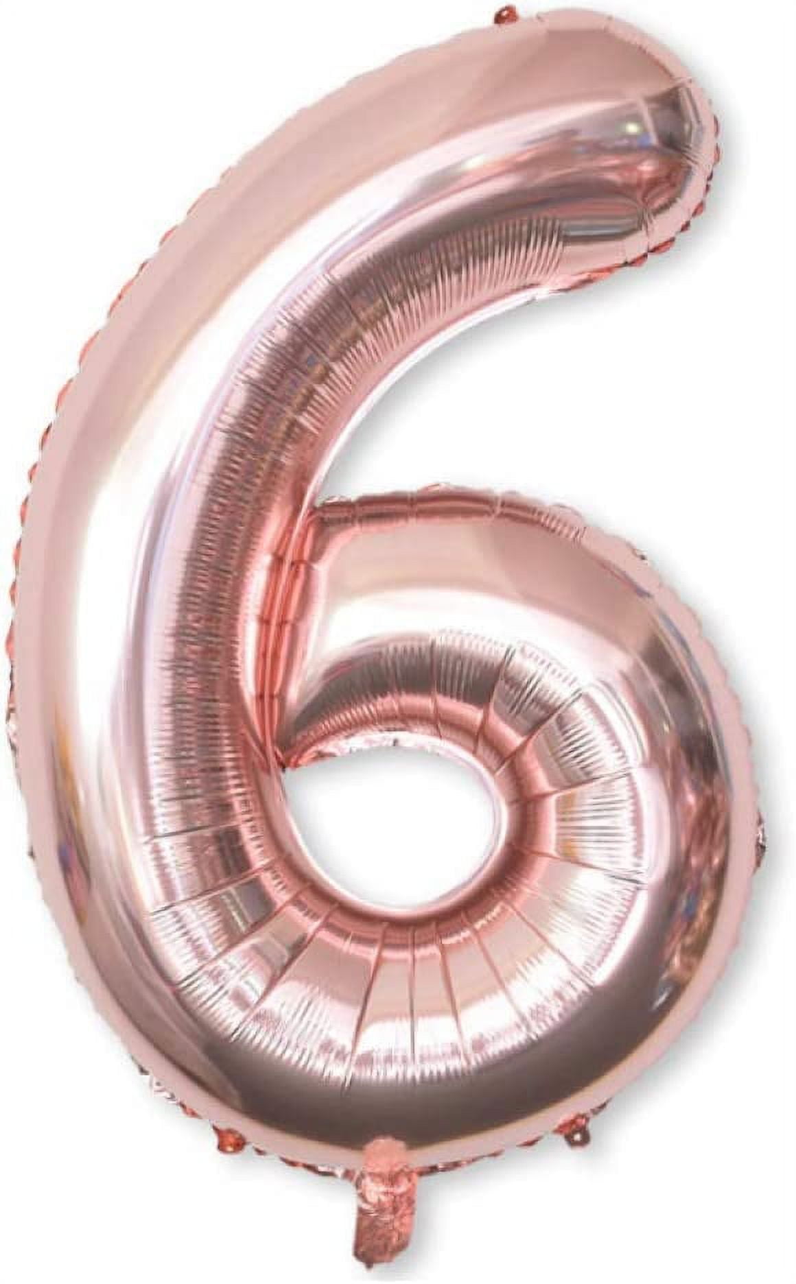 40in Rose Gold Foil Number Balloon - Perfect for Celebrations - Walmart.com