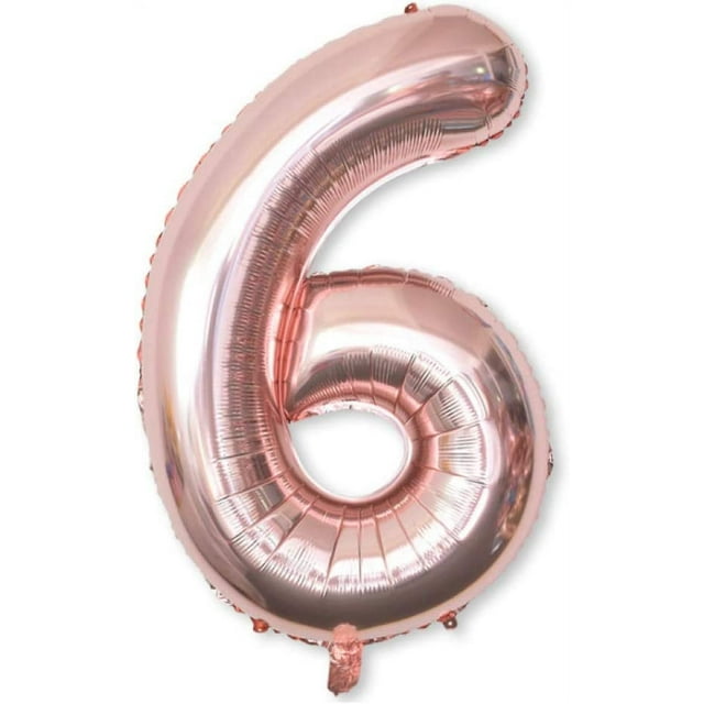 40in Rose Gold Foil Number Balloon - Perfect for Celebrations - Walmart.com
