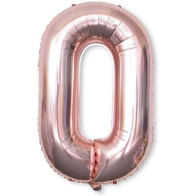 40in Rose Gold Foil Number Balloon - Perfect for Celebrations - Walmart.com