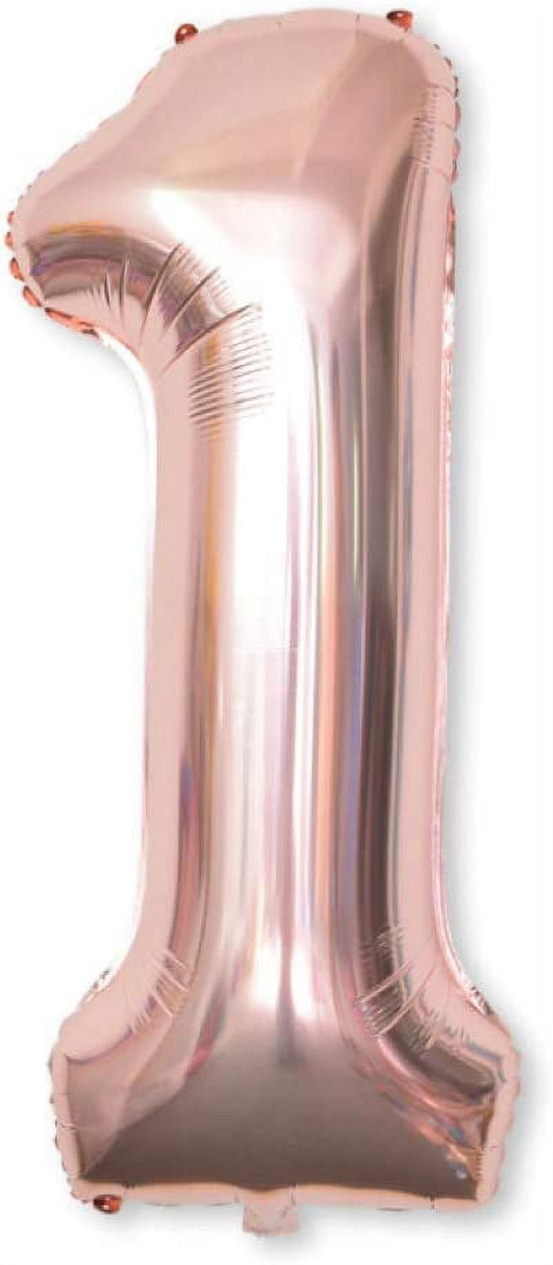 40in Rose Gold Foil Number Balloon - Perfect for Celebrations - Walmart.com