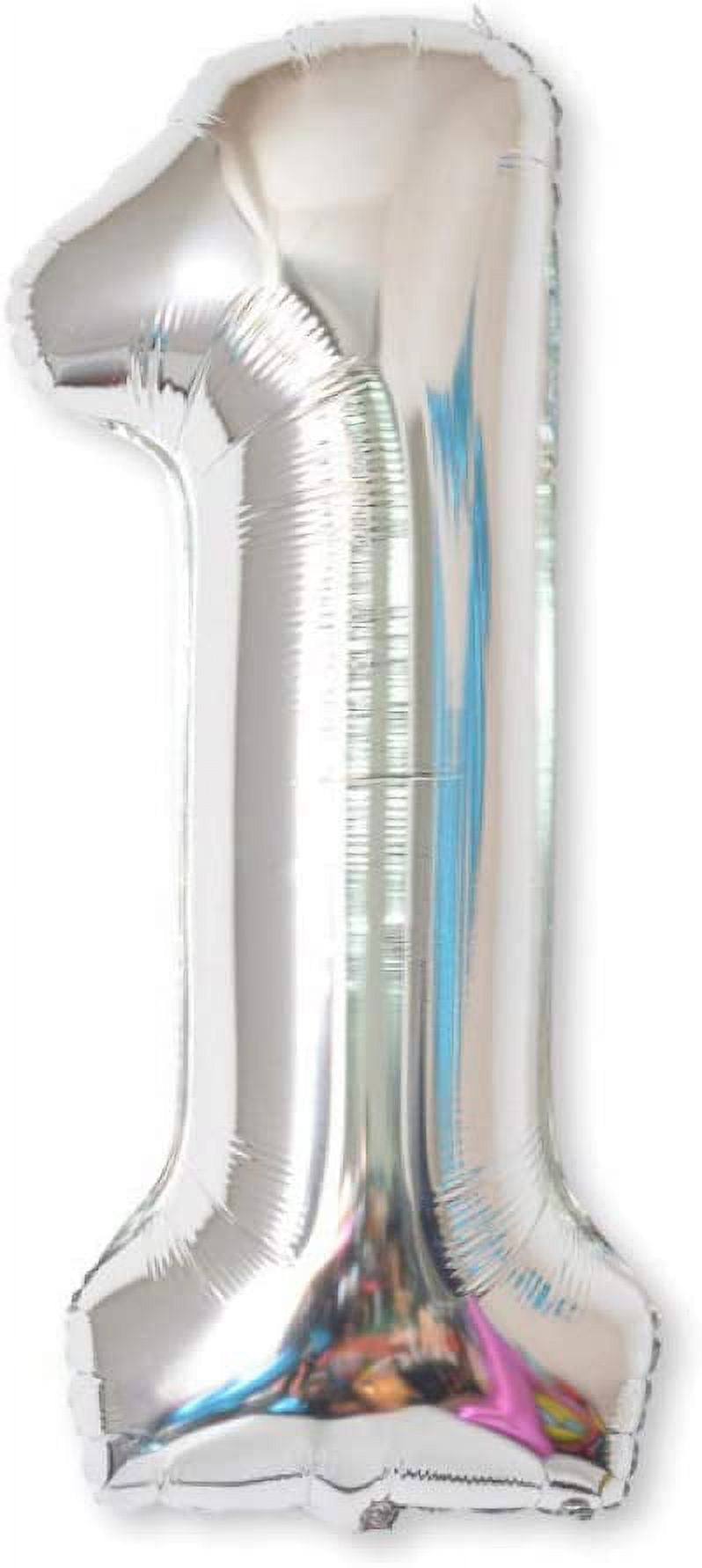 40in Silver Foil Number Balloon - Perfect for Celebrations - Walmart.com