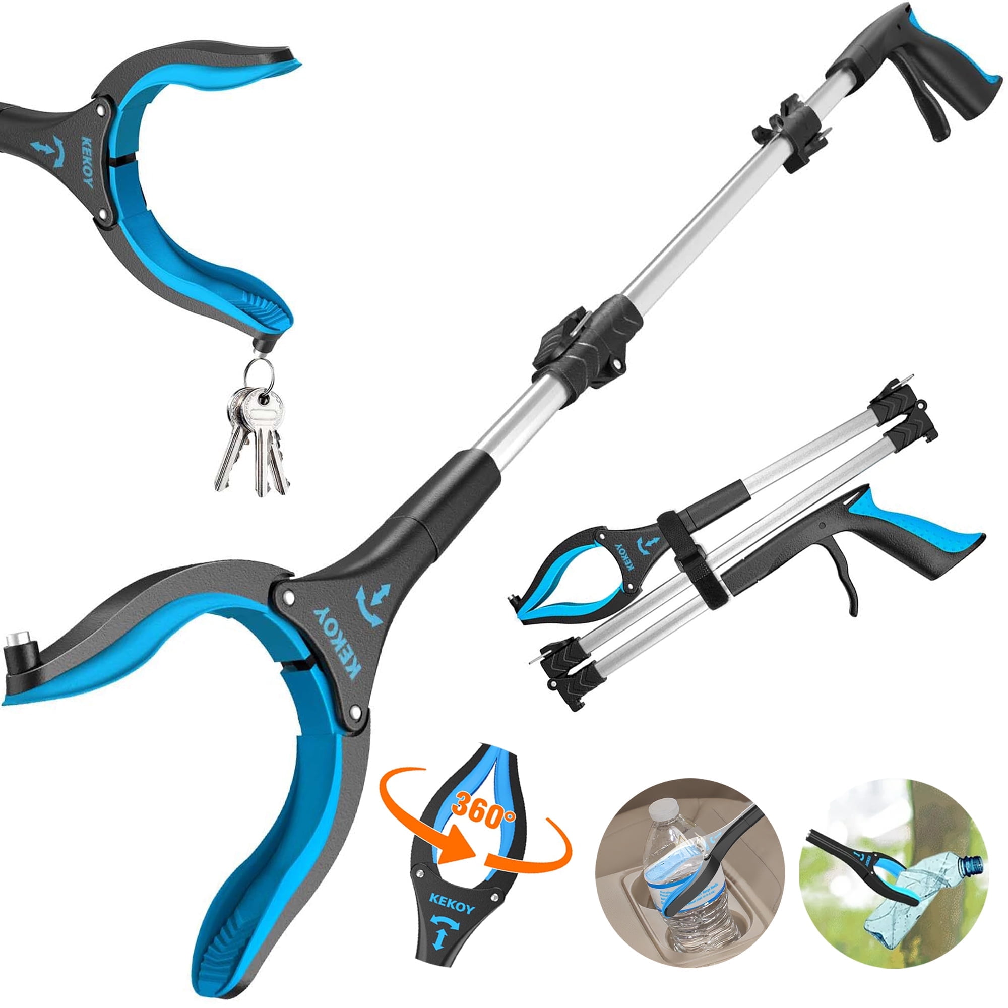 40inch Grabber Reacher, Kekoy Foldable Grabbers for Elderly Grab it ...