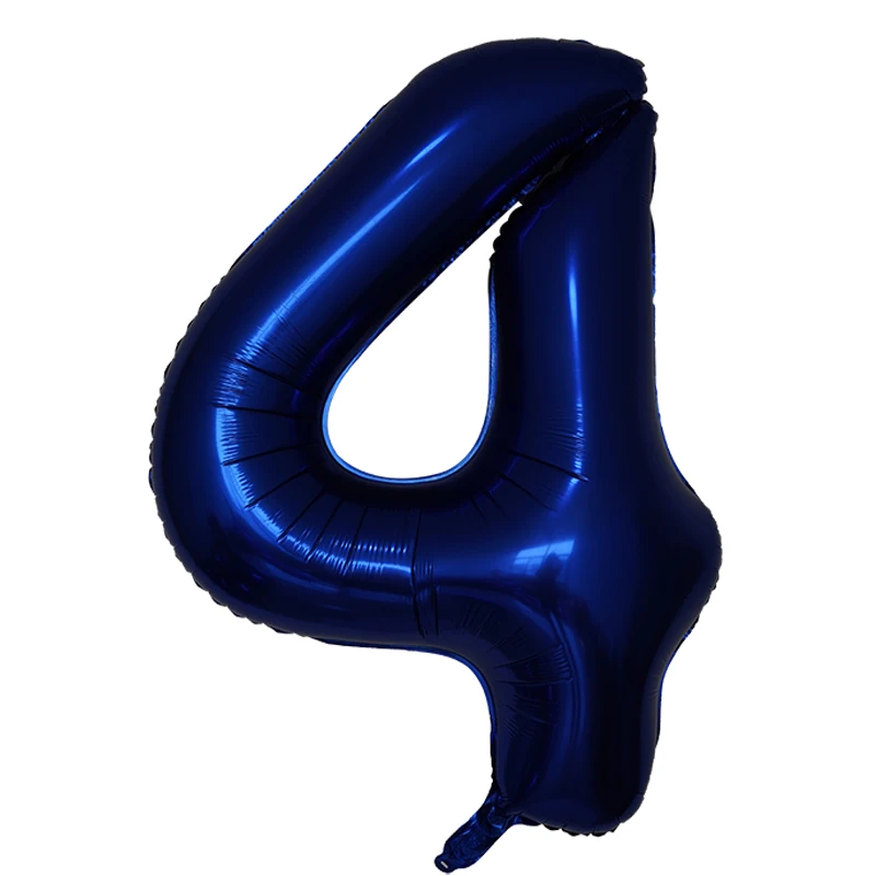 40inch Navy Blue Number Balloon Digital 0 To 9 Helium Balloons Birthday ...