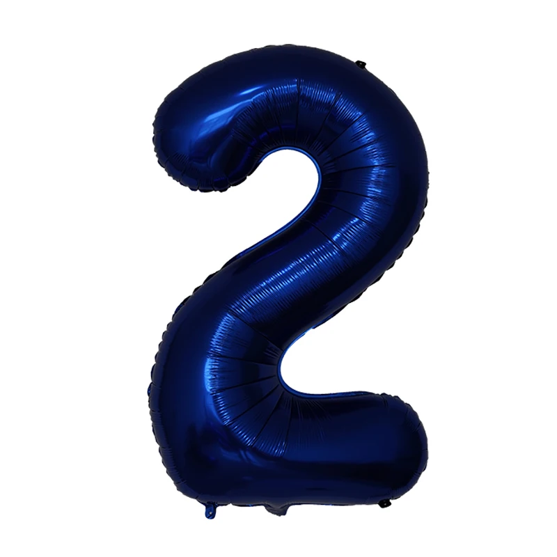 40inch Navy Blue Number Balloon Digital 0 To 9 Helium Balloons Birthday ...