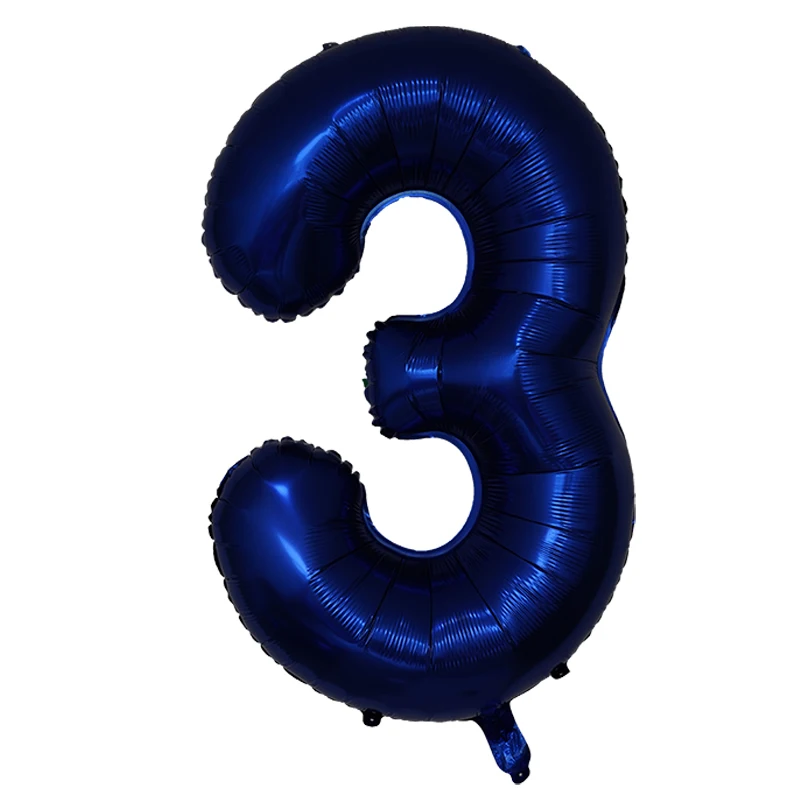 40inch Navy Blue Number Balloon Digital 0 To 9 Helium Balloons Birthday ...