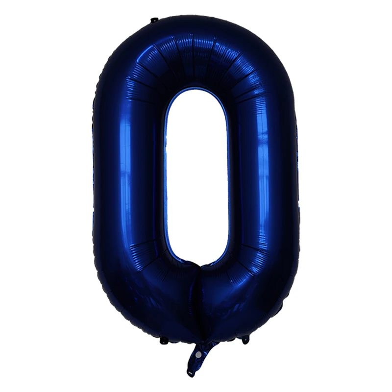 40inch Navy Blue Number Balloon Digital 0 To 9 Helium Balloons Birthday ...