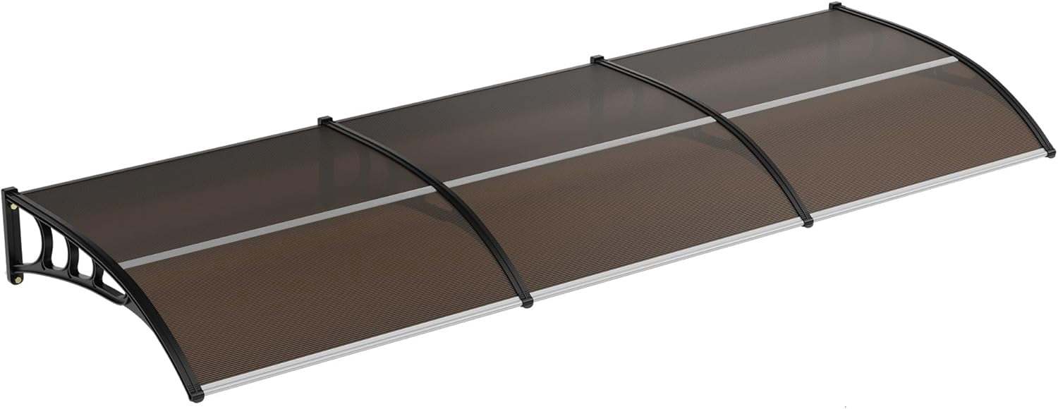 40inx120in Door Awning Canopy Polycarbonate Window Awning Exterior with ...