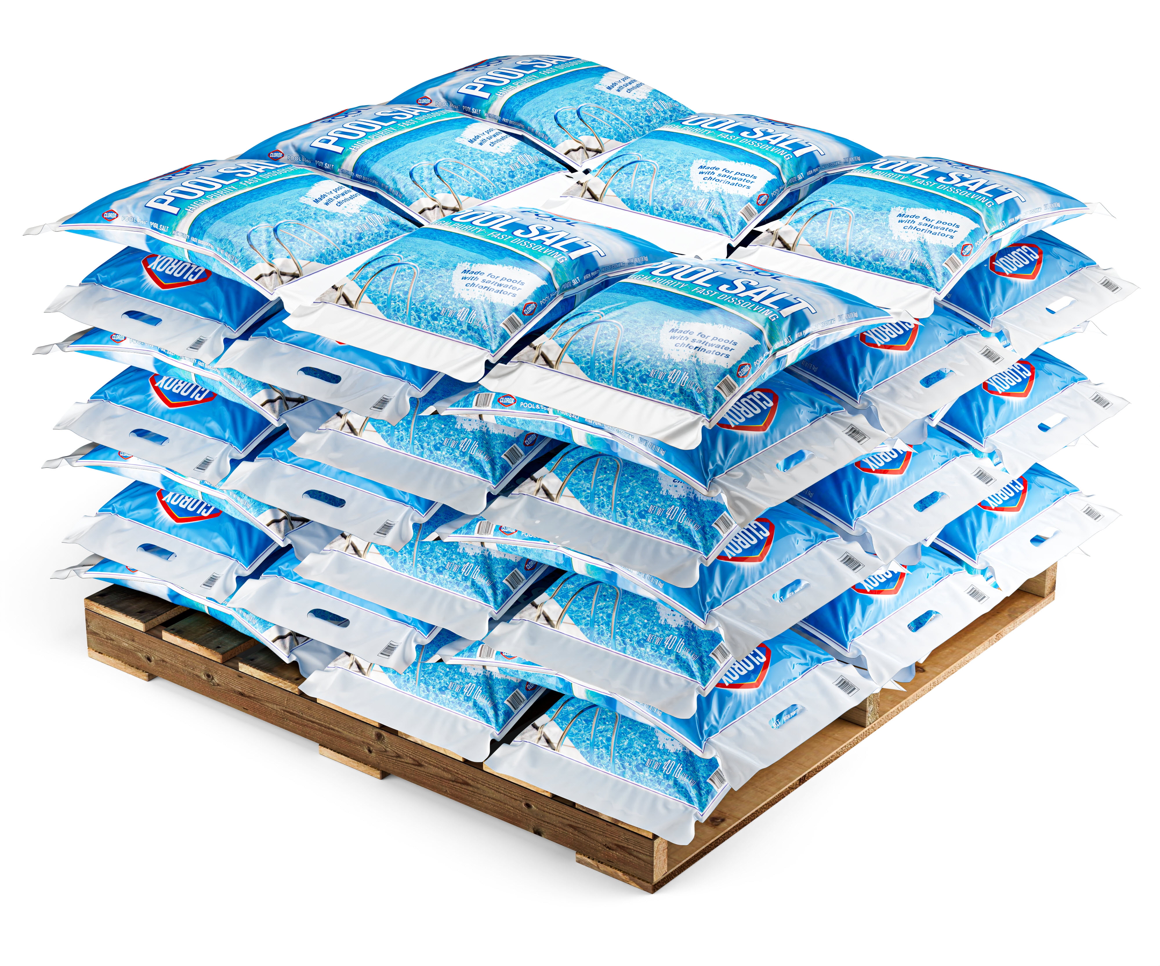 Clorox Pool&Spa High-Purity Pool Salt, 40lb Bags Pallet (49 bags) for ...