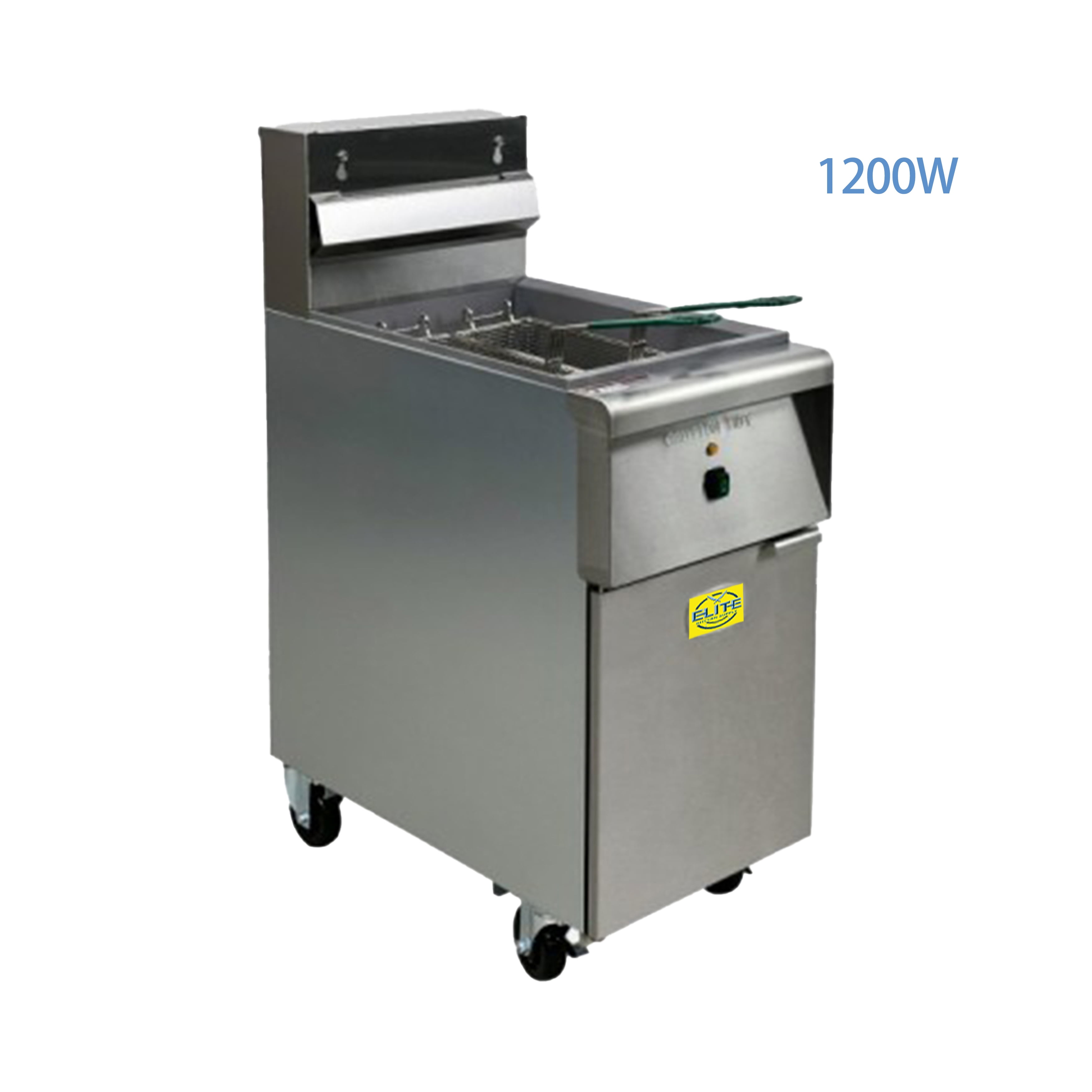 40lbs Electric Deep Fryer 220V, Commercial Fryer with Two Basket 1200W ...