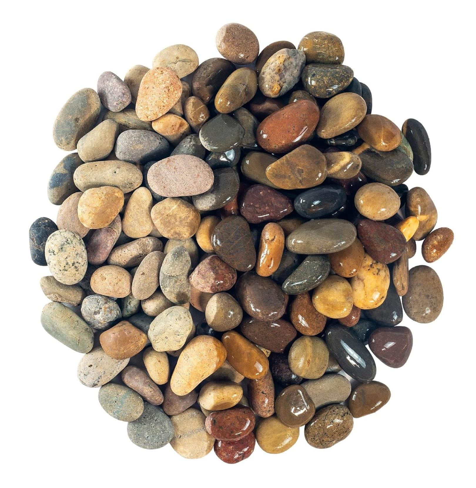 40lbs River Rocks, 1-2 Inch Natural Pebbles for Plants, Hand-Picked ...