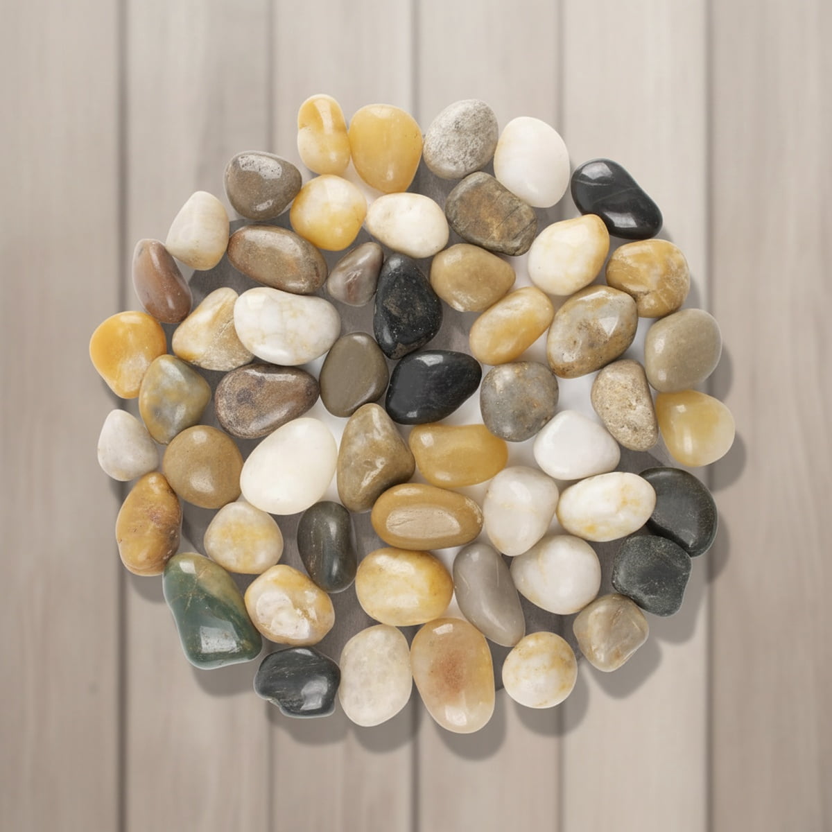 40lbs River Rocks, Decorative Mixed Pebbles for Garden Landscaping ...