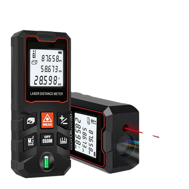 40m/60m/80m/100m Measure LCD Digital Distance Meter With Bubble Level ...
