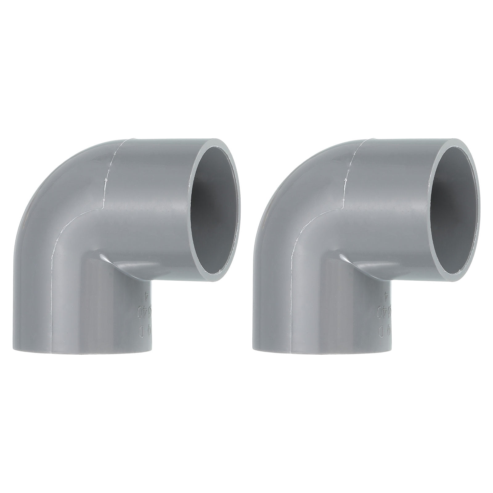 40mm 90 Degree Elbow, 2Pcs Pipe Fittings Connectors, Grey - Walmart.com