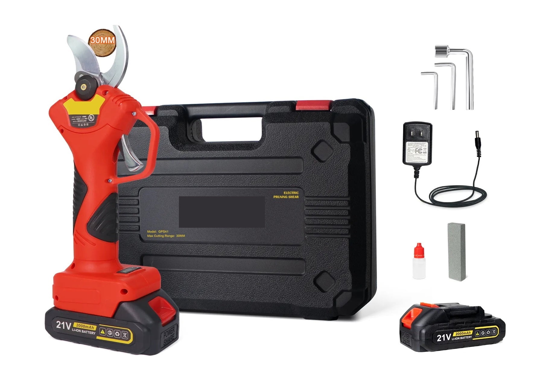 40mm Cordless Pruner Shear Efficient Fruit Tree Bonsai Pruning Electric ...