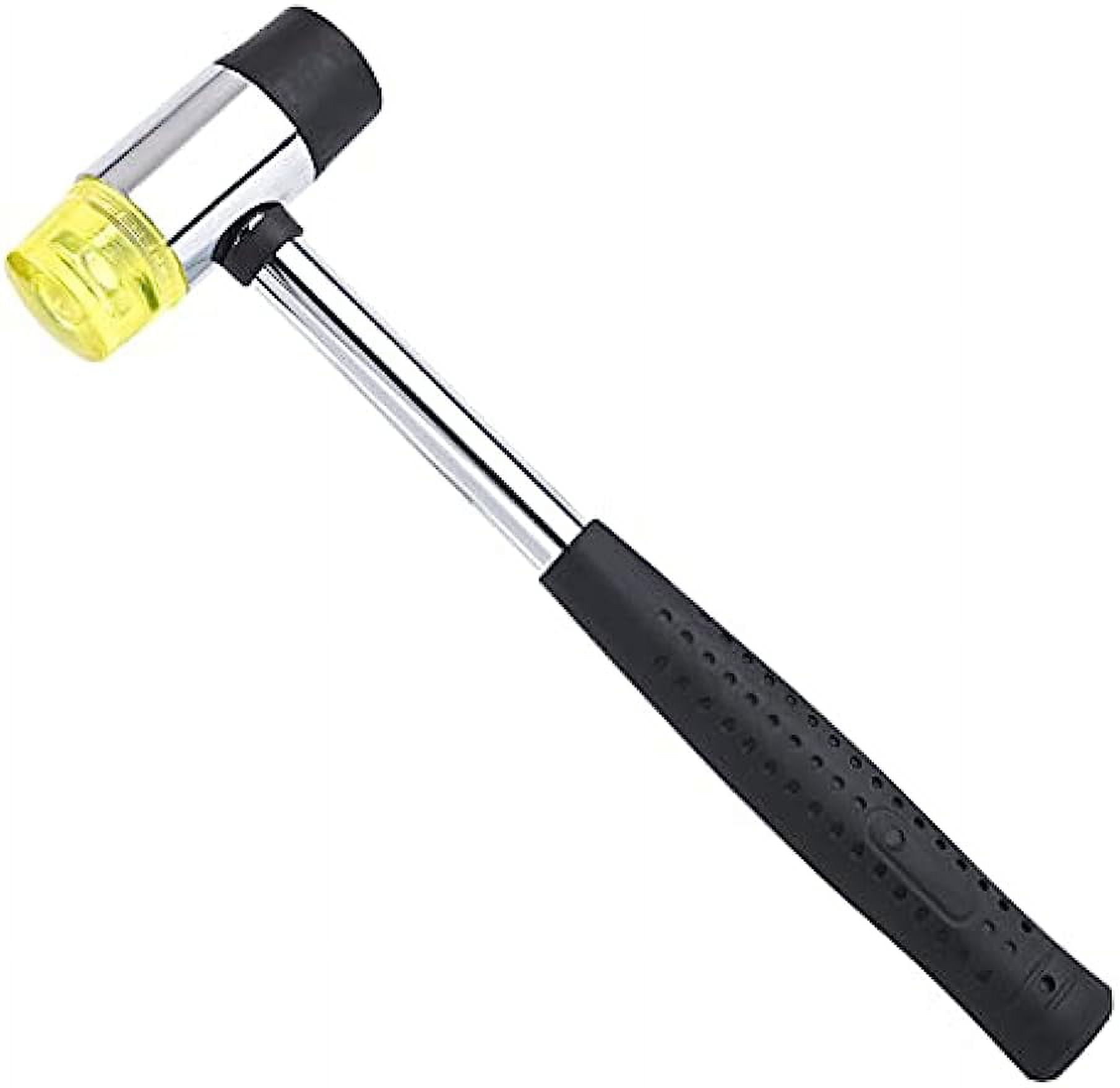 40mm Head Rubber Hammer Rubber Mallet Double Face Hammer Steel Handle ...