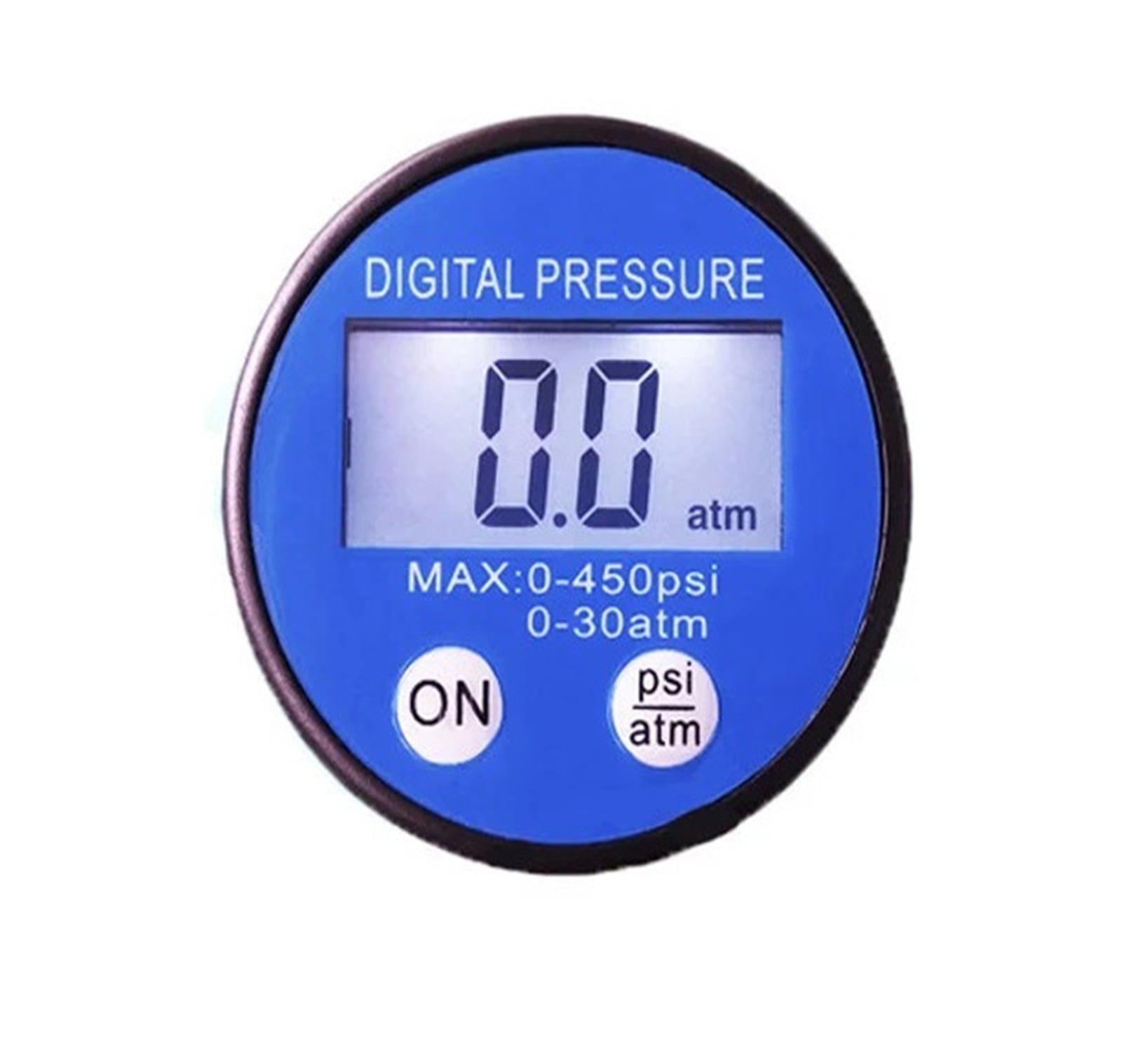 40mm LCD Digital Pressure Gau 450psi/30atm Mini 3V Battery Supply ...