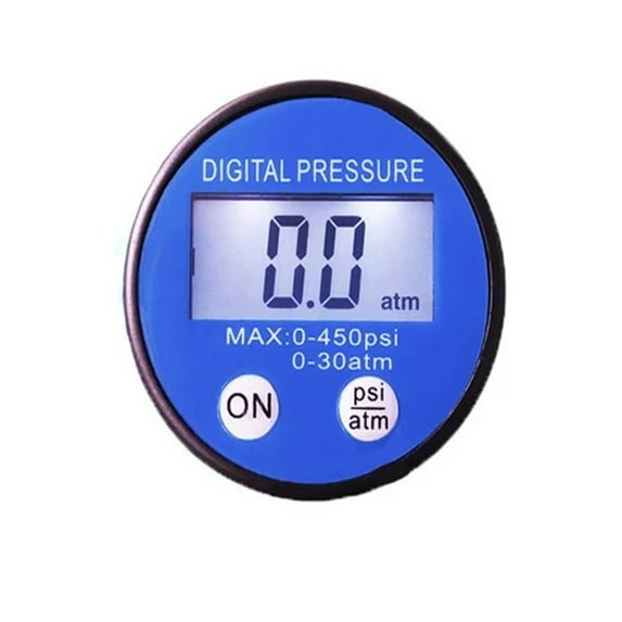 40mm LCD Digital Pressure Gau 450psi/30atm Mini 3V Battery Supply ...