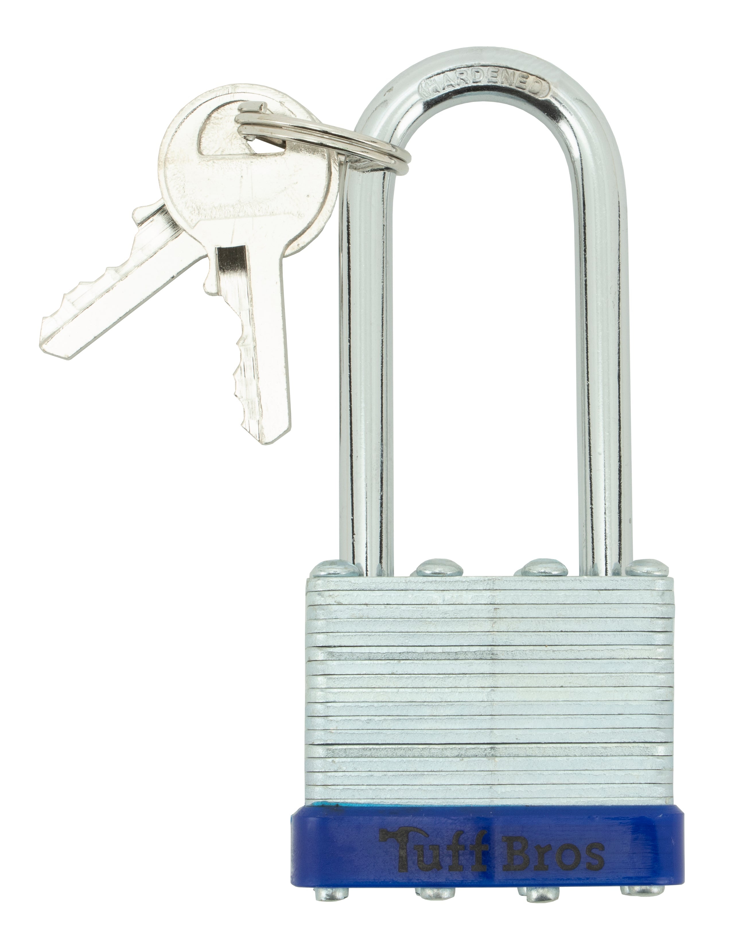 40mm Laminated Padlock 2" Long Shank Brass Tumblers - Walmart.com