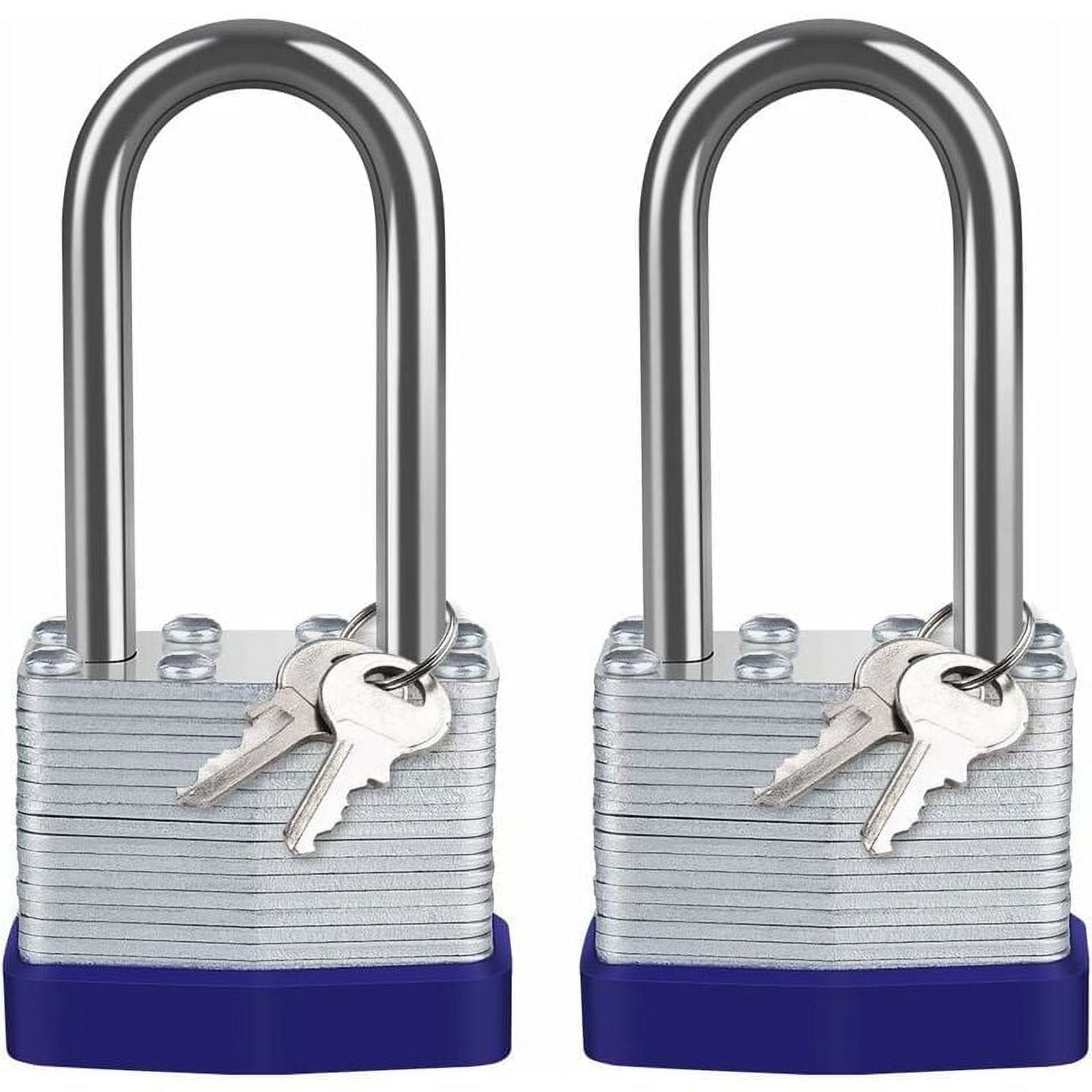 40mm Laminated Steel Outdoor Padlock, Set of 2 Waterproof Very High ...