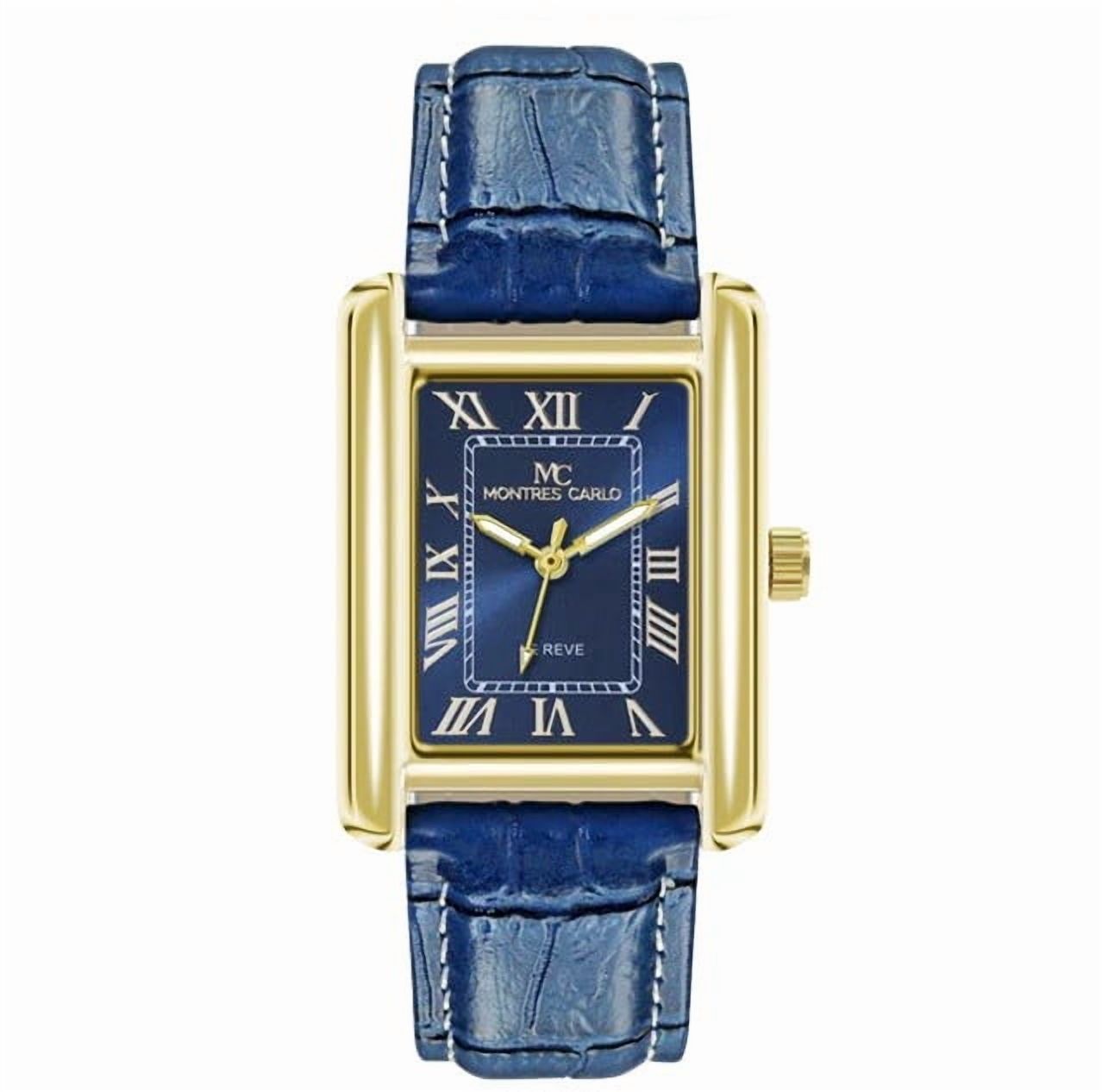 40mm Montres Carlo Men's Fashion Sport Faux Leather Band Luxury Dress ...